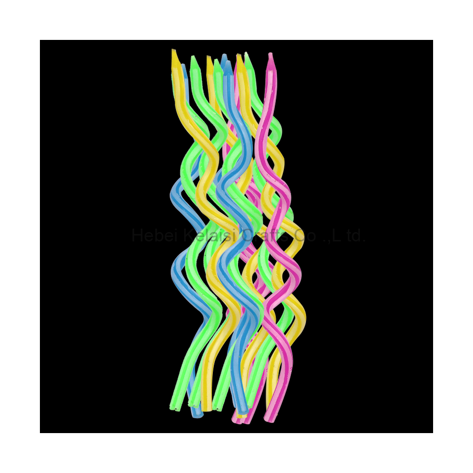 bulk curly spiral birthday fireworks made candles for party Supply
